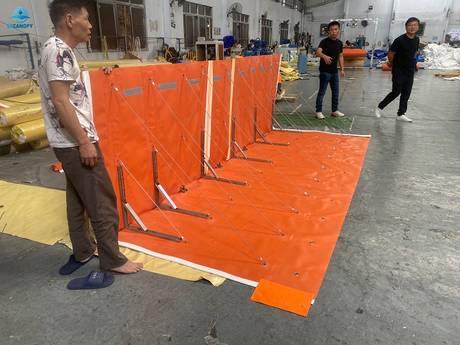 Free Standing PVC Flood Barrier - Buy residential flood wall, flood ...
