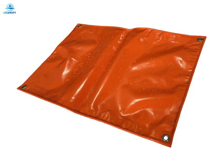 Orange PVC Coated Mesh Tarpaulin for PVC Foldable Hose - Buy waterproof ...