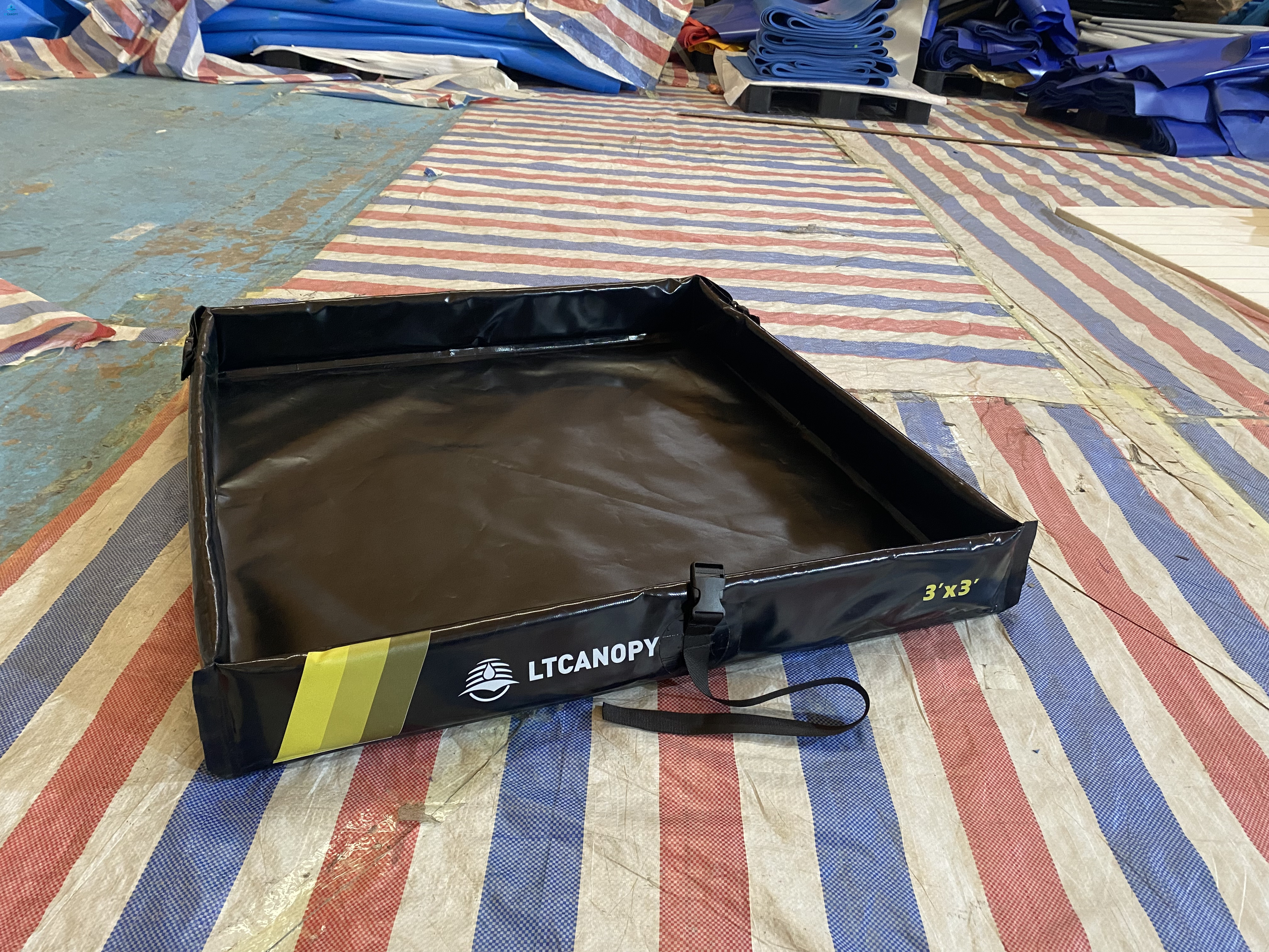 Folding Duck Pond Spill Containment Berm - Buy oil containment tank ...